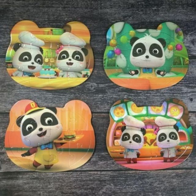 [READY STOCKS] 4 sets of Baby Bus Kids Junior Jigsaw Puzzle (12 Pieces ...