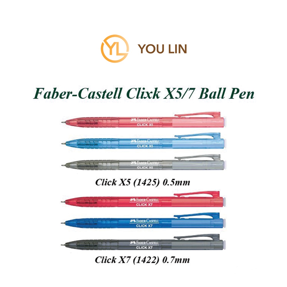 Faber Castell Click X5 / X7 Ball Pen | Shopee Malaysia