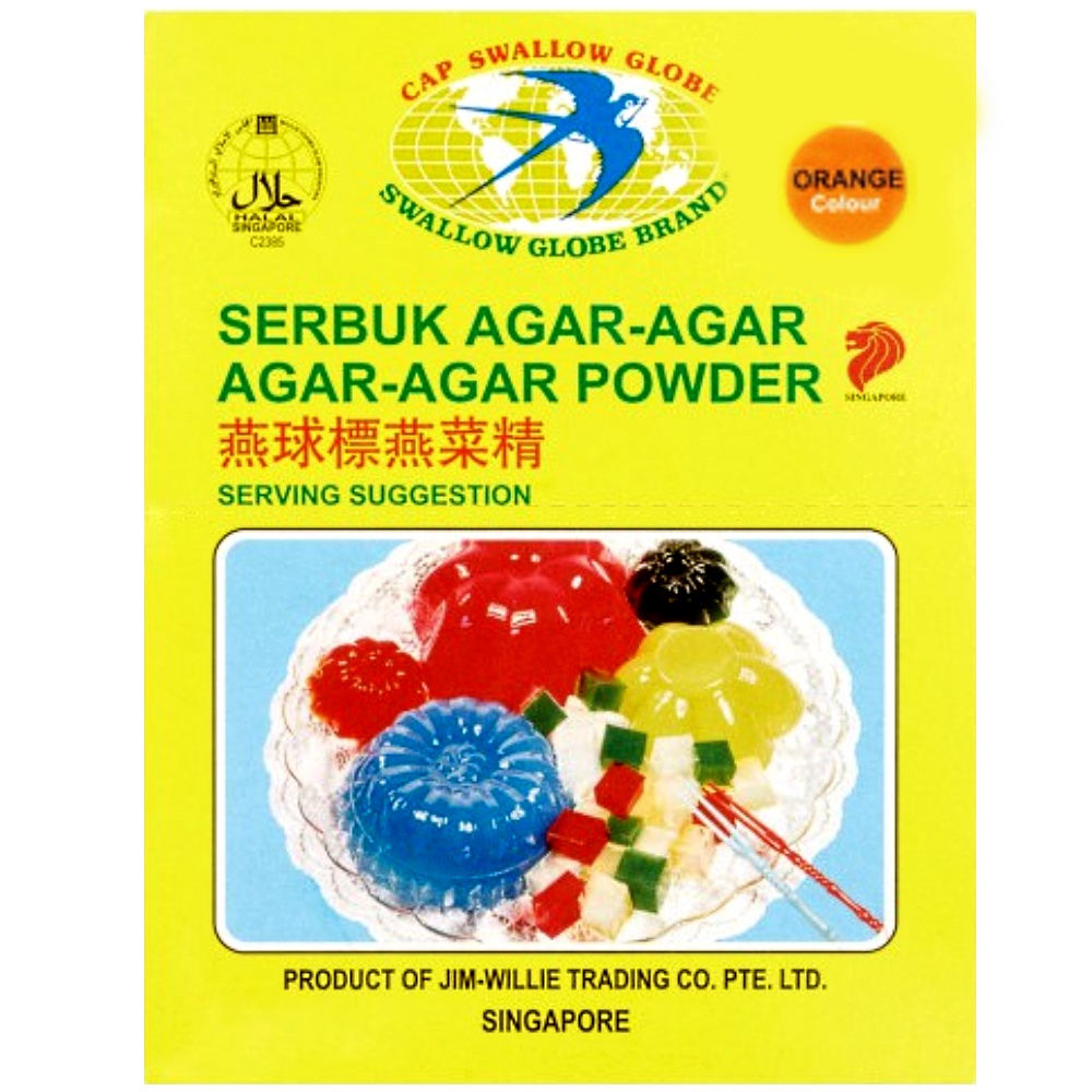 Serbuk Agar-Agar / Swallow Globe Agar-agar Powder 10g / orange | Shopee ...