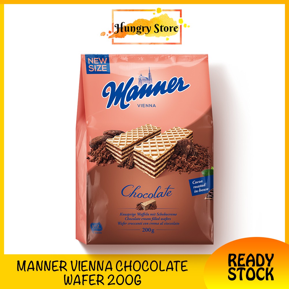 Manner Vienna Chocolate Wafer 200g (Product of Europe) - ReadyStock ...