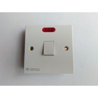 UMS 20A 250V AC DP Flush Switch With Neon Indicator Water Heater Switch ...