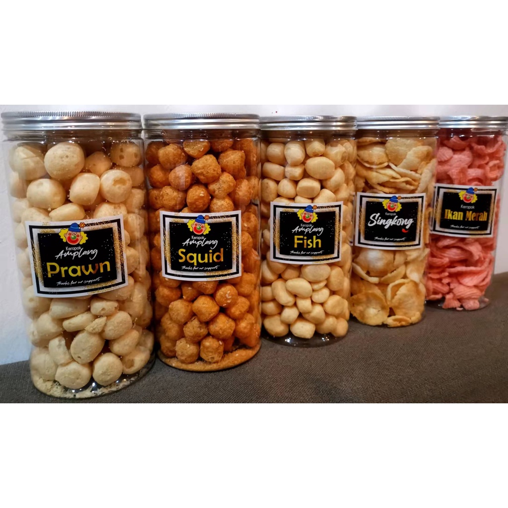 (READY STOCK) AMPLANG CRACKER (FISH PRAWN SQUID) KEROPOK AMPLANG (IKAN ...