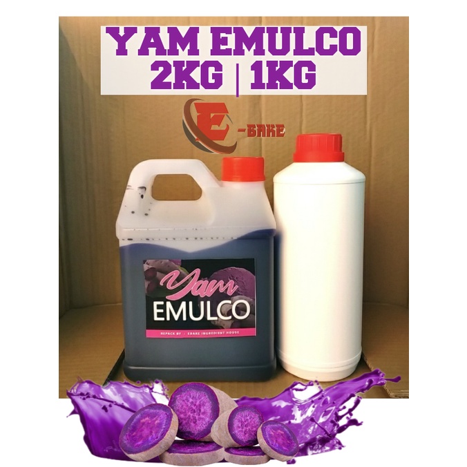 YAM EMULCO 1KG | 2KG | PERASA KELADI BEWARNA 1KG | 2KG HALAL | Shopee ...