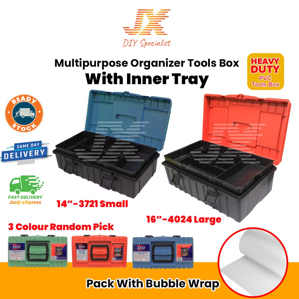 Heavy Duty PVC Tool Box Inner Tray Organizer Plastic Storage Box Tool ...