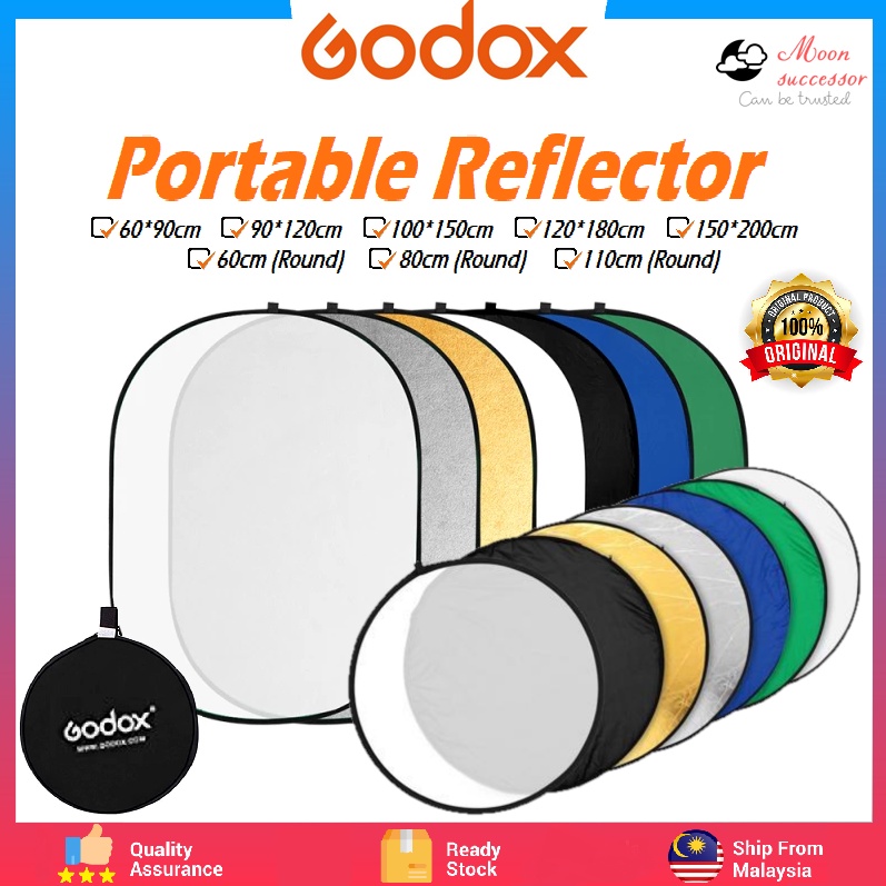 GODOX 7-in-1 7in1 / 5-in-1 5in1 Collapsible Round Oval Portable ...