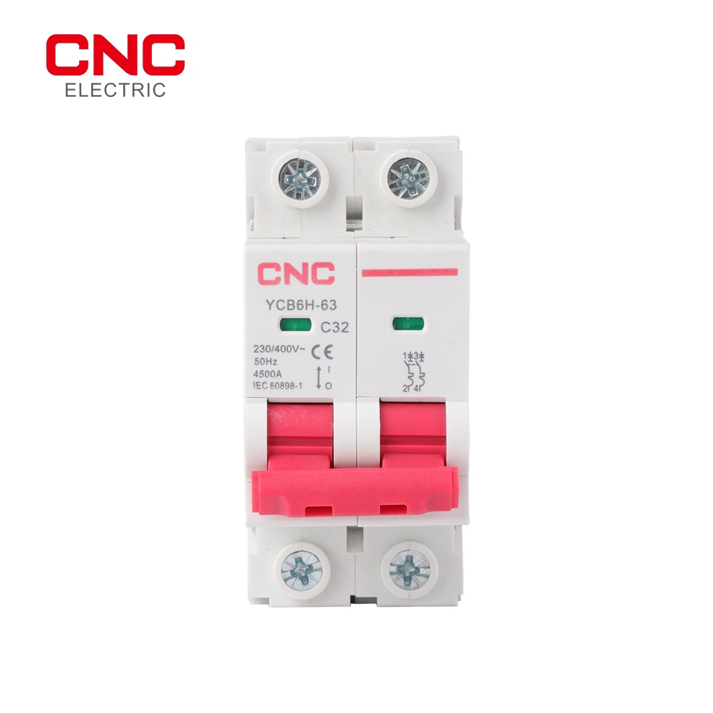 CNC YCB6H-63 2P 36mm Miniature Circuit Breaker MCB 2 Poles Din Rail ...