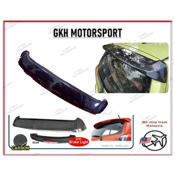 PERODUA AXIA 2014 2017 2019 2020 2021 2022 REAR ROOF TOP OEM OE SPOILER ...