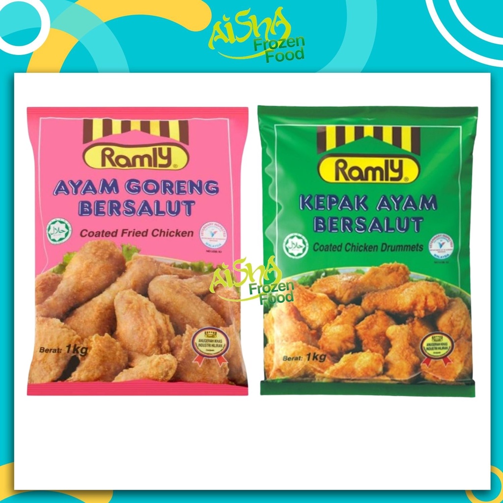 (Delivery To Ipoh Only) Ramly Ayam Goreng Bersalut 1kg - Coated Fried ...
