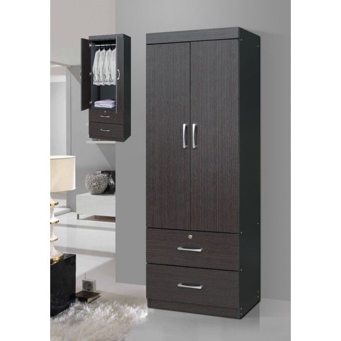 PREMIUM Leger Two Door Wardrobe Almari Kayu | Shopee Malaysia