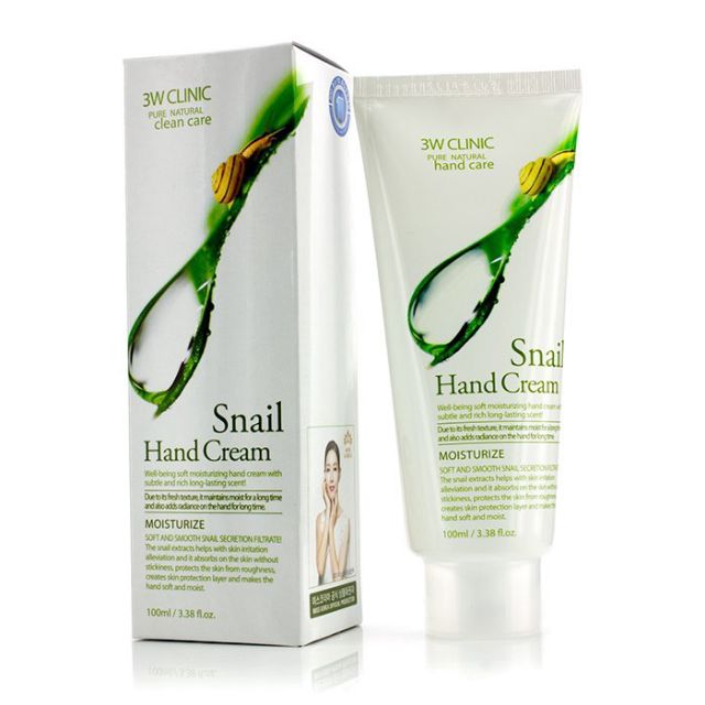 Authentic 3W CLINIC Snail Hand Cream (100ML) | Shopee Malaysia