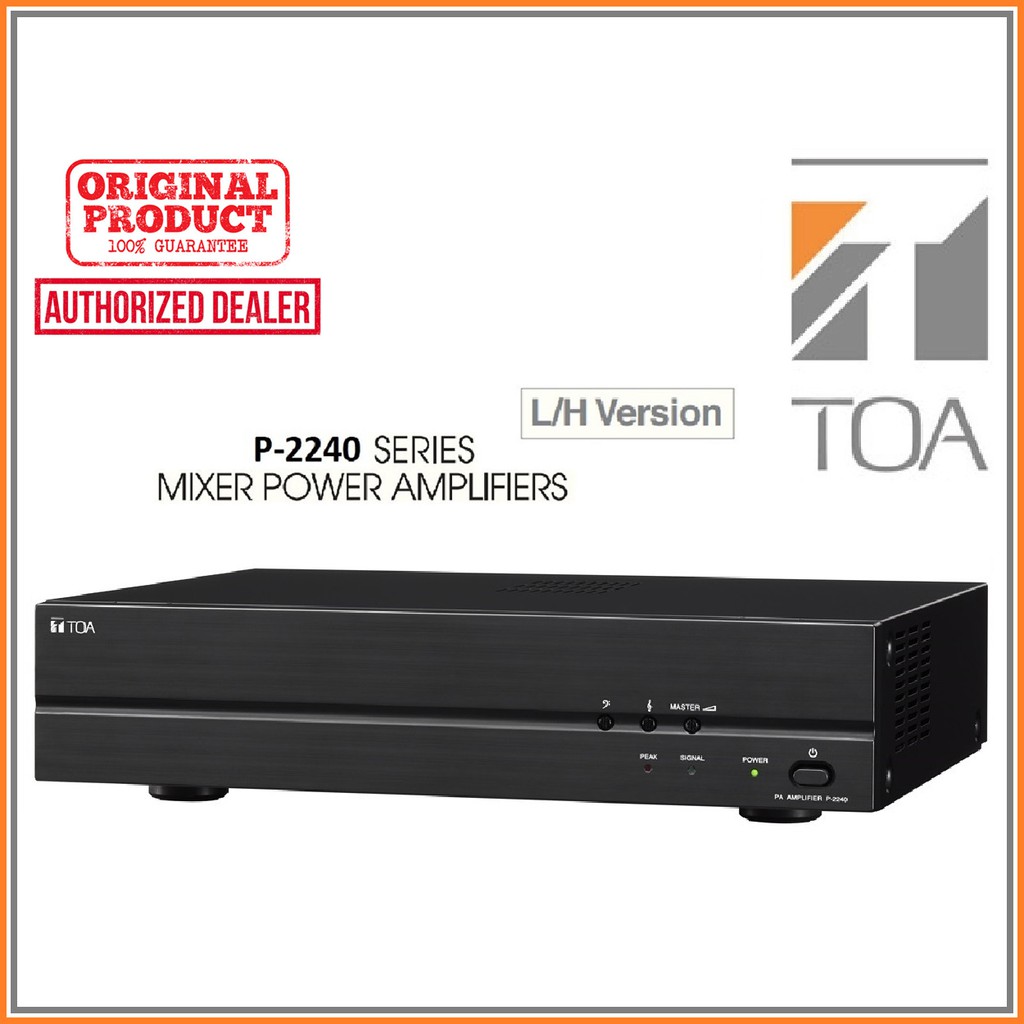 TOA P-2240 Power Amplifier (H Version) | Shopee Malaysia