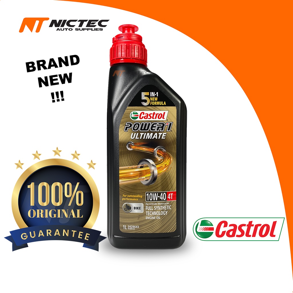 CASTROL POWER 1 ULTIMATE 4T 10W-40 FULL SYNTHETIC TECHNOLOGY FOR ...