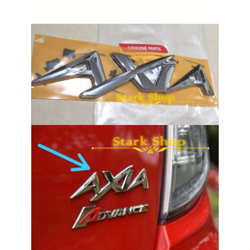 ORIGINAL PERODUA AXIA REAR BOOT BONNET EMBLEM AXIA LOGO. " AXIA " LOGO ...