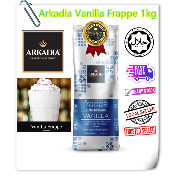 Arkadia Vanilla Frappe Powder 1kg Premium Premixed Powder Selection ...
