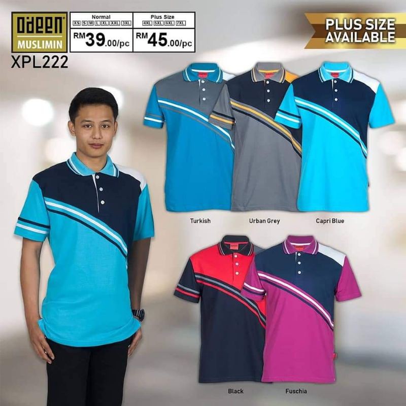 BAJU COTTON XPL222 { XS - 7XL } BY ODEEN | Shopee Malaysia