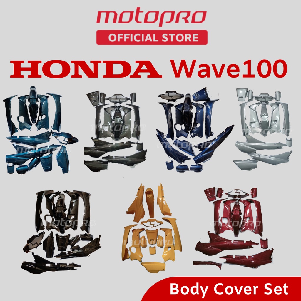 HONDA Wave100 Full Body Cover Set Kit Bodyset Caver Color Parts ...