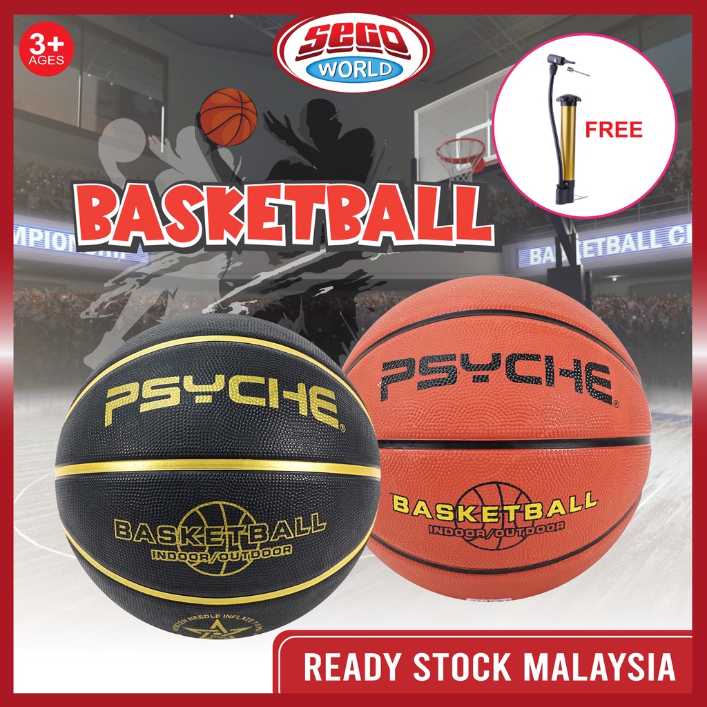 Psyche Size 7 Basket Ball Basketball NBA Match Mainan Budak Bola ...