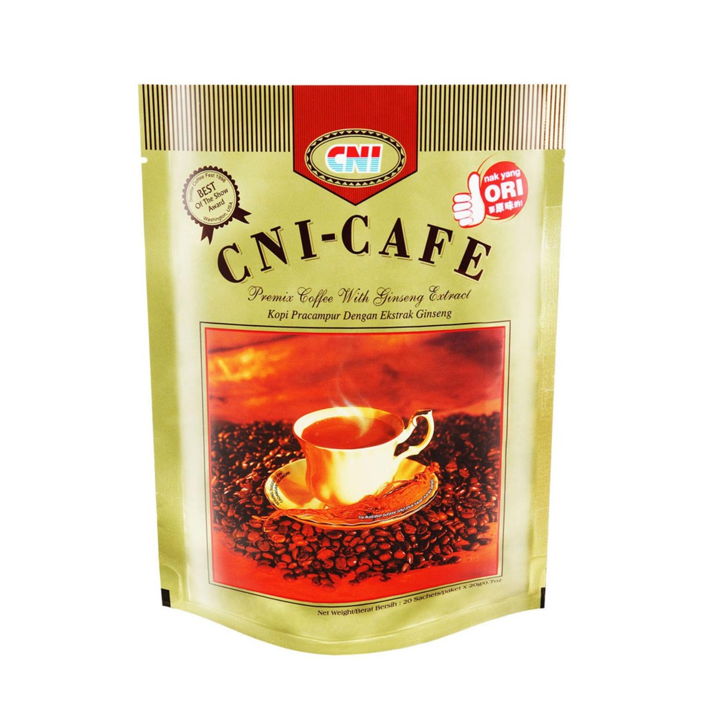 CNI - CAFE (PREMIX COFFEE WITH GINSENG EXTRACT)(20SACx20GM)GOLD ...