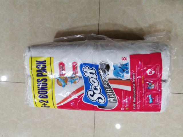 Scott Multi Purpose Towel / Kitchen Towel (6+2roll X 55s) | Shopee Malaysia