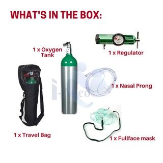 Medical Oxygen Cylinder Tank - Tank Oksigen Size D | Shopee Malaysia