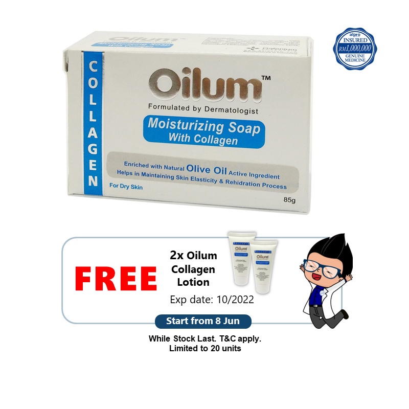 Oilum Moisturizing Collagen Soap (85g) | Shopee Malaysia