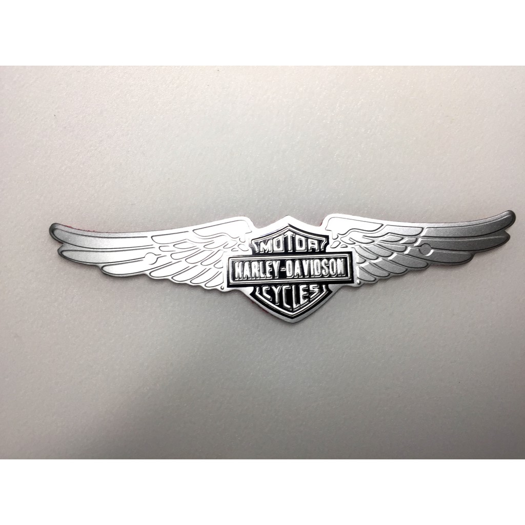Harley Davidson Metal Sticker Wing Eagle Motor Cycles Biker Rider ...