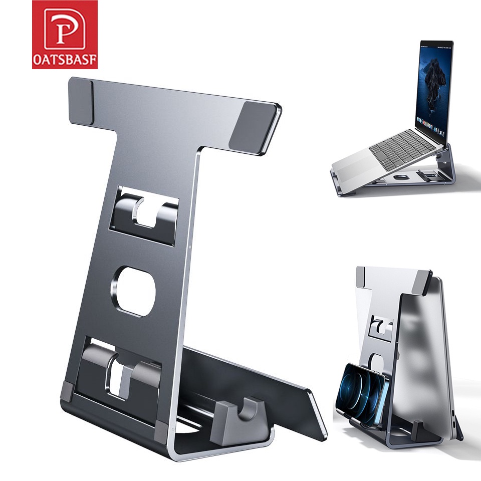 OATSBASF L08 4 In 1 PC Vertical Laptop Stand Upright Computer Storage ...
