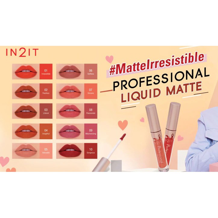 IN2IT PROFESSIONAL LIQUID MATTE (PVM) | Shopee Malaysia