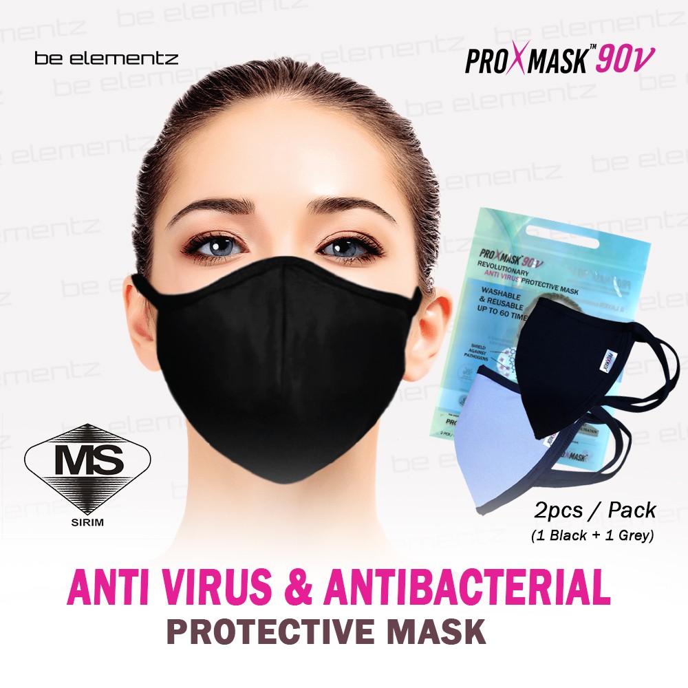 PROXMASK 90V SIRIM Certified Antiviral Mask Microfiltration BFE ...
