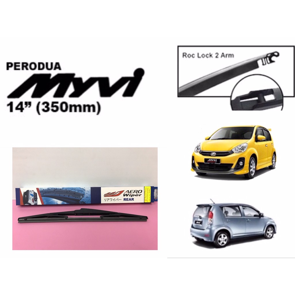 Perodua myvi / myvi lagi best/ myvi icon rear windscreen wiper aero ...