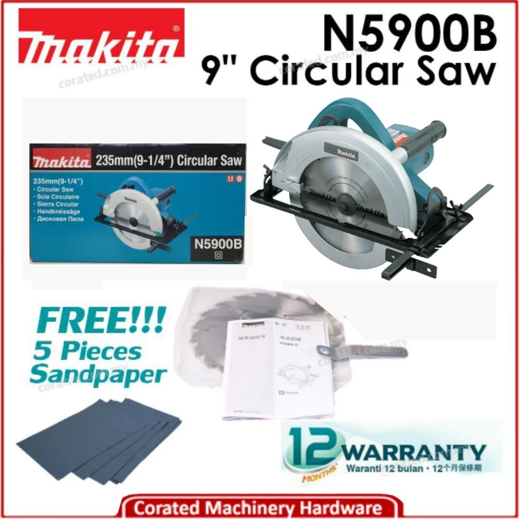 [CORATED] Makita N5900B 9-1/4' 235mm Circular Saw (12 Month Warranty ...