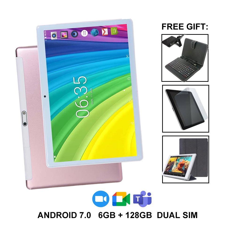 [With Wired Keyboard] Android Tab S Android Tablet 10.1 Inch Dual Sims ...