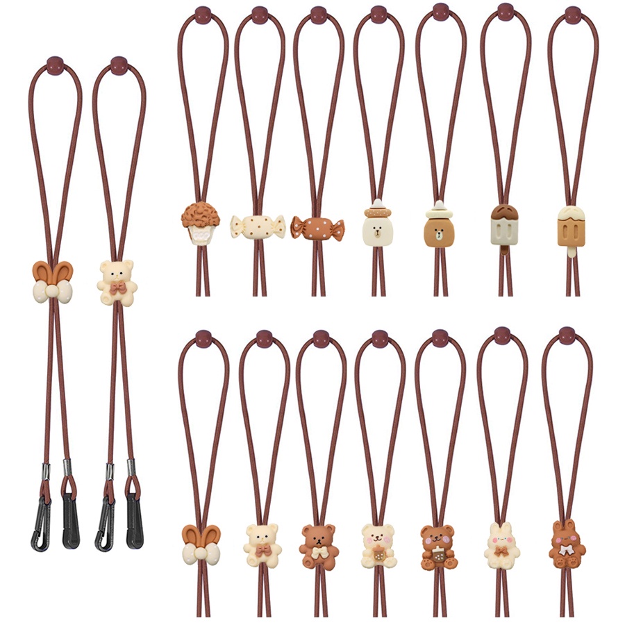 2 IN 1 Anti Lost Mask Extender Chain Hijab Mask Lanyard Hanging Rope ...