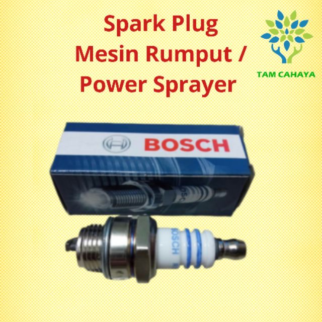 Spark Plug Bosch (WS7F) 100% ORIGINAL Spark Plug Mesin Rumput Chainsaw Knaspack Power Sprayer ...