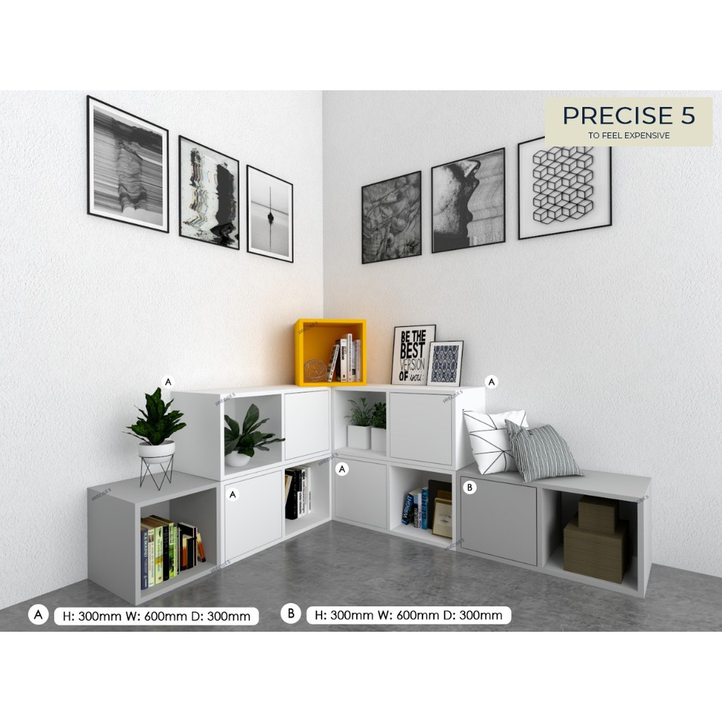 Bookshelf /DIY Open Carcass /Stackable Storage Cube Cabinet / Display ...