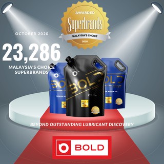 [East Malaysia] Bold 5w40 4L Fully Synthetic Engine Oil Lubricant 5w-40 ...