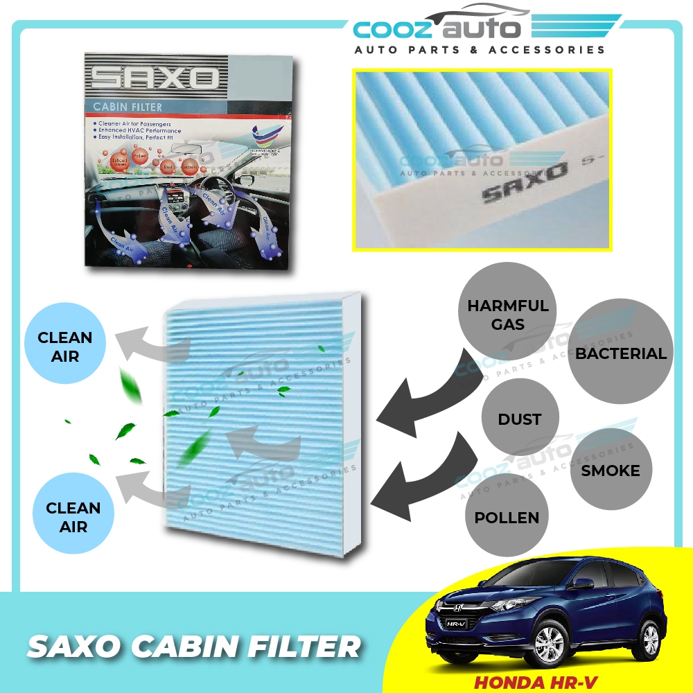 Honda HR-V HRV Saxo Cabin Air Cond Aircond Replacement Filter | Shopee ...