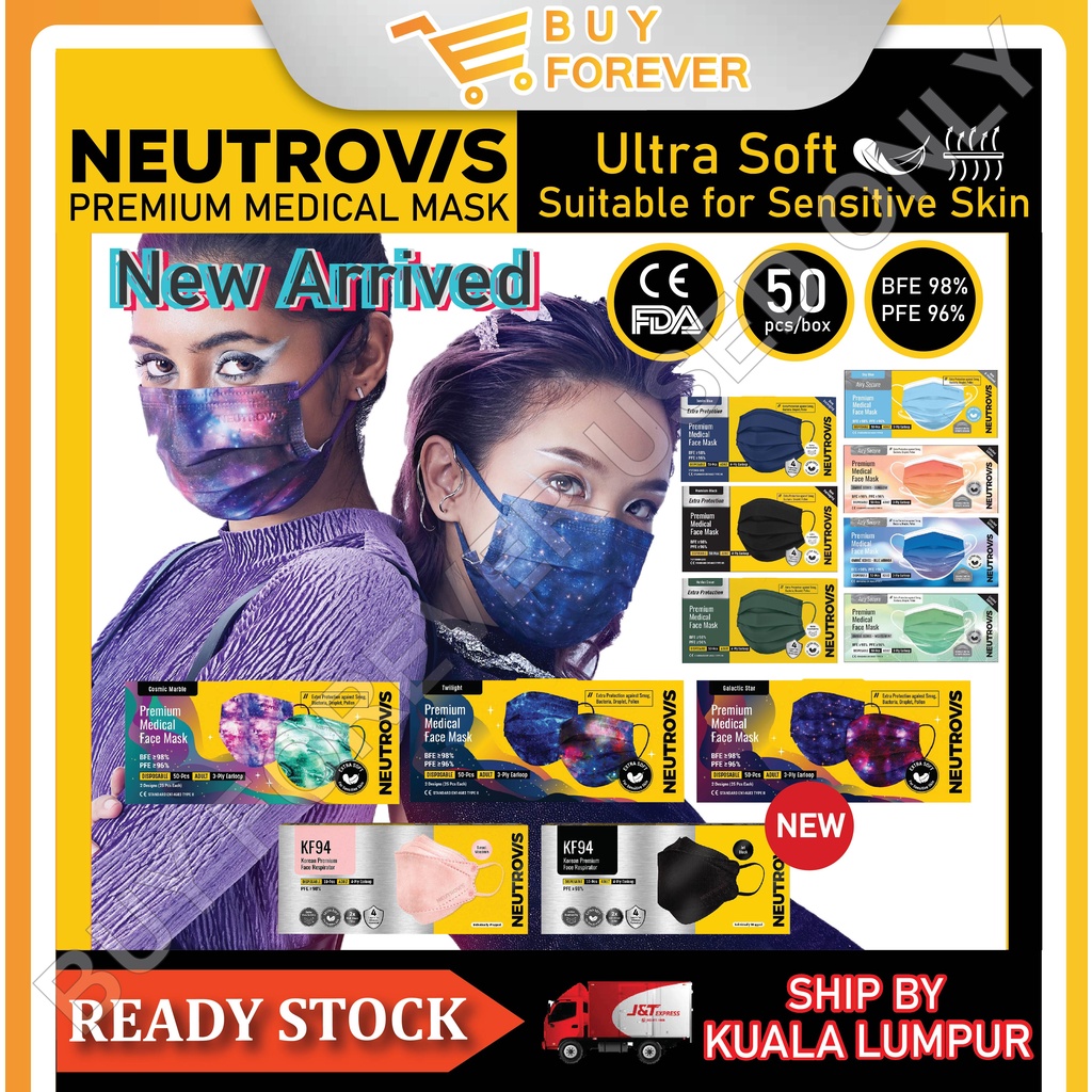 NEUTROVIS MEDICAL Premium MASK 3Ply Premium Medical Face Mask by ...