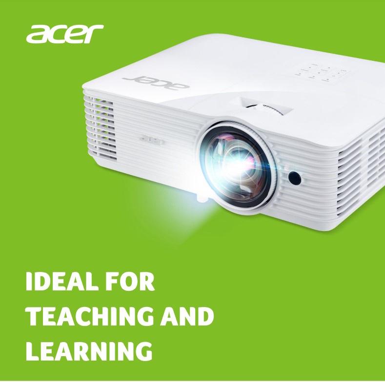 Acer Short Throw Projector S1286H XGA 3500 Lumens | S1386WH WXGA 3600 ...
