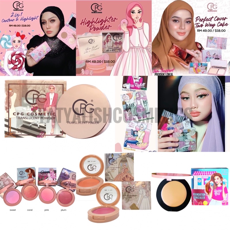 CPG Cosmetics Highlighter,Contour,Concealer,Foundation,Translucent ...