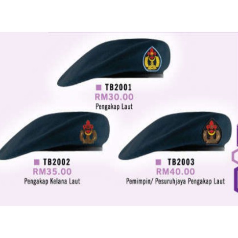 BERET PENGAKAP LAUT KELANA . | Shopee Malaysia