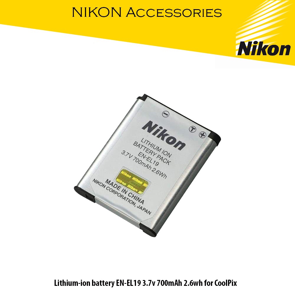Nikon EN-EL19 Lithium-Ion Battery (700mAh) 2.6wh for CoolPix | Shopee Malaysia