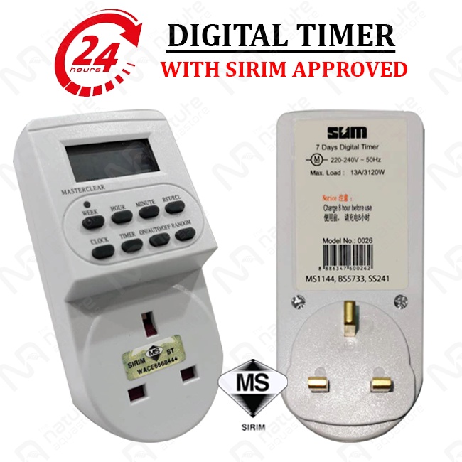 ORIGINAL SUM Digital Timer with SIRIM Approval Model 0026 | Shopee Malaysia