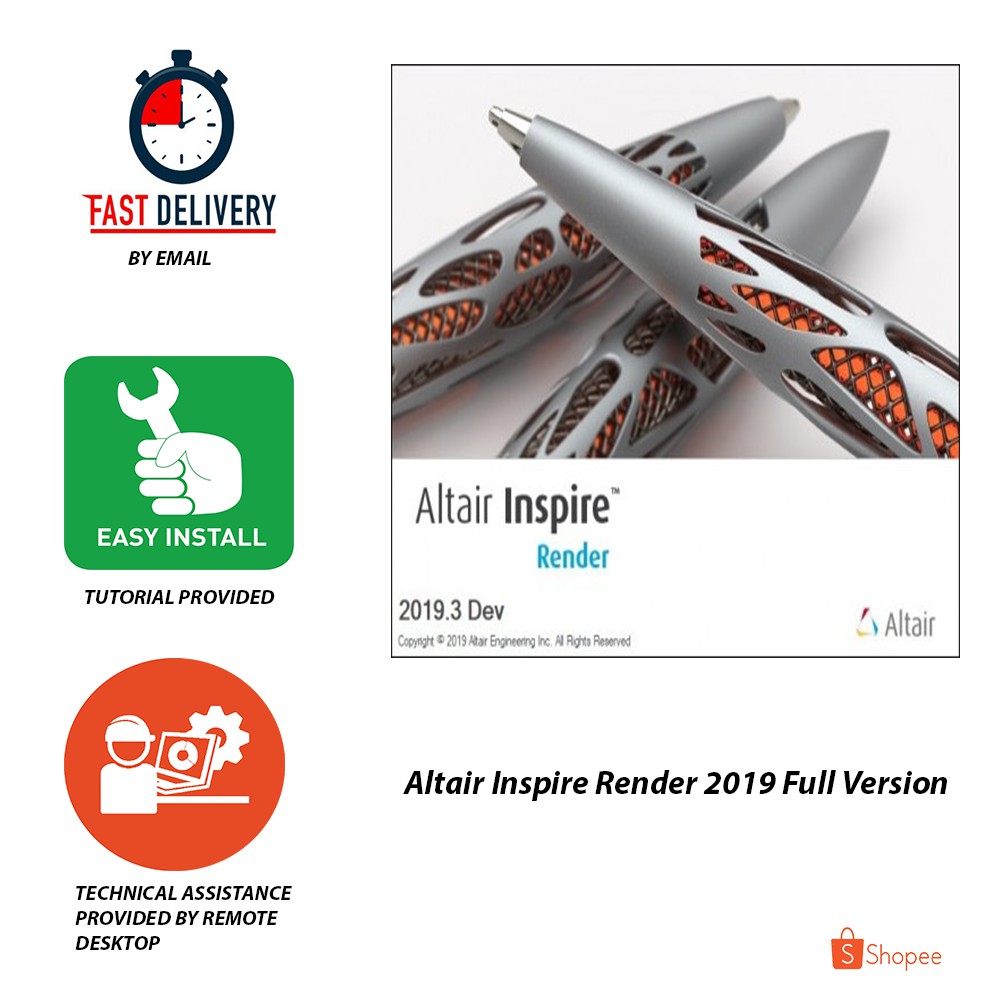 Altair Inspire Render 2019 | 2020 | 2021 | 2022 Full Version | Shopee ...