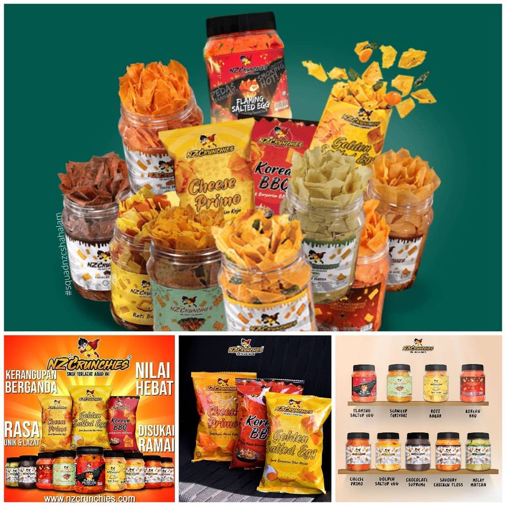 NZ Crunchies SNEK POPIA TERLAZAT ABAD INI combo set | Shopee Malaysia