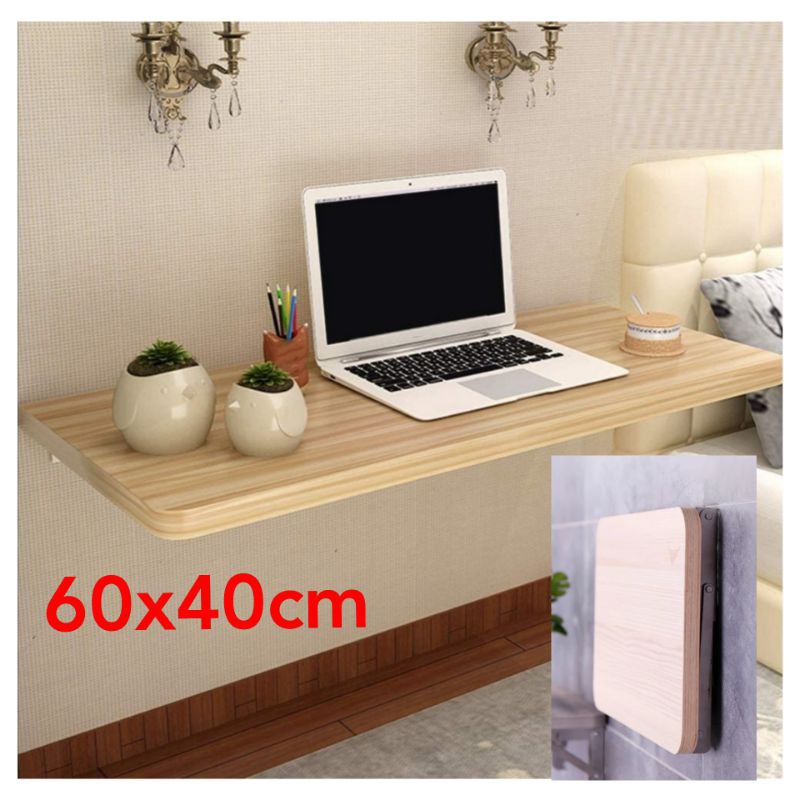 Solid Wood Simple Wall Table Folding Dining Hanging Desk Small ...