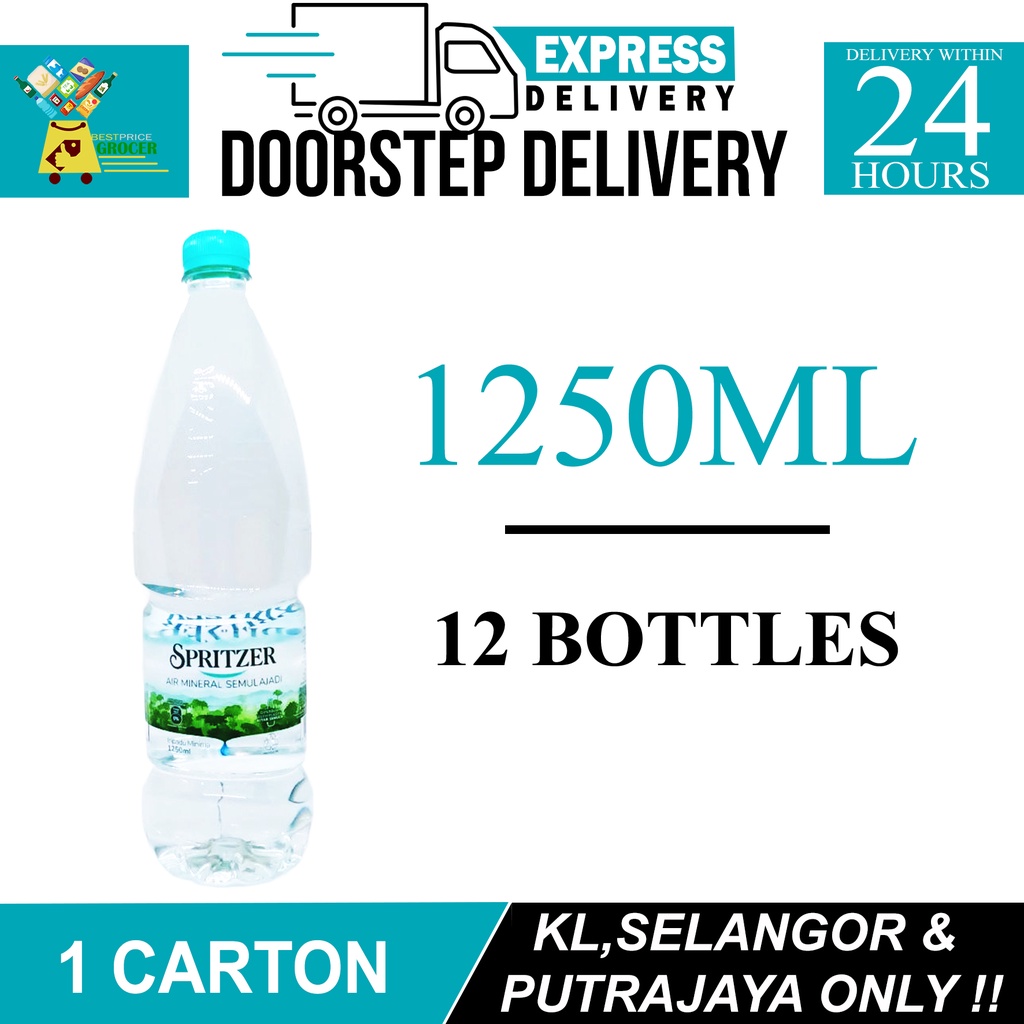 SPRITZER Mineral Water - 1,250ML X 12 BOTTLES (12 BOTTLES) | Shopee Malaysia