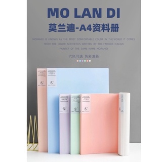 A4 file Morandi Pockets Clear File Fail Plastik Clear Book Clear Fail ...
