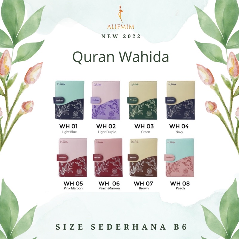TERBARU 2022 QURAN WAHIDA SIZE SEDERHANA B6 UKIR NAMA | Shopee Malaysia