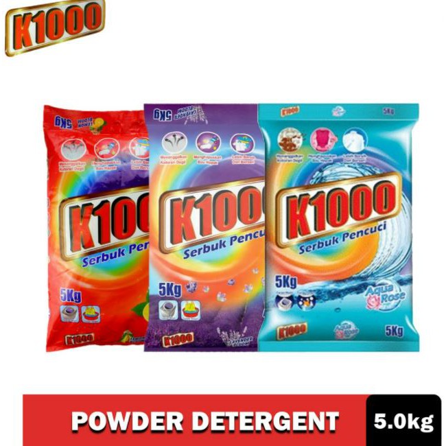 K1000 DETERGENT POWDER 5kg | Shopee Malaysia
